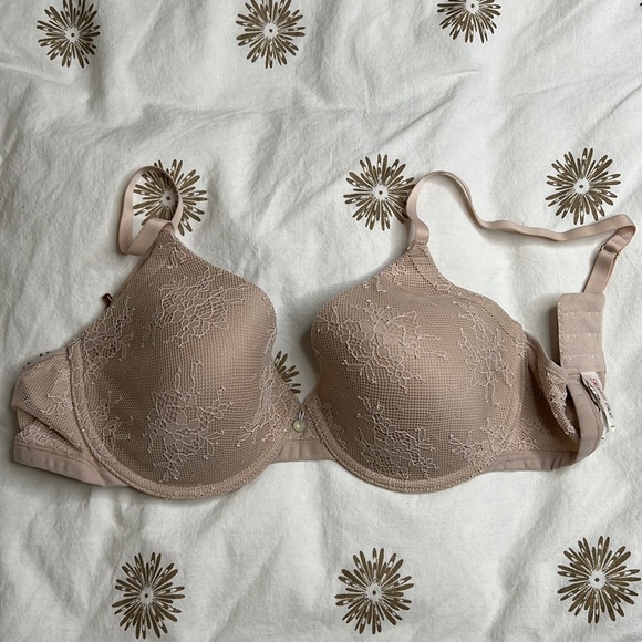 Skarlett Blue | Intimates & Sleepwear | Skarlett Blue Beige Lace Bra ...